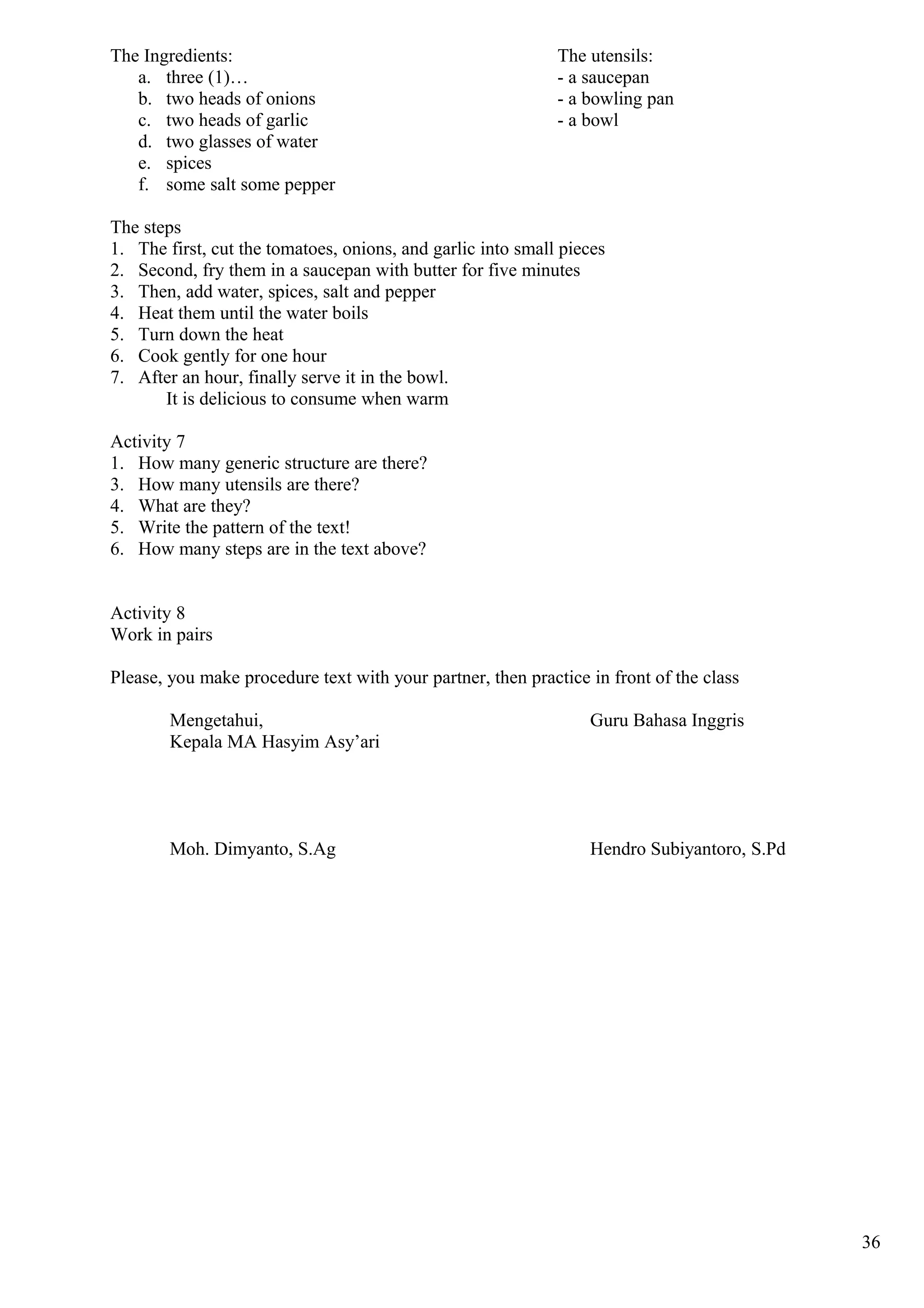 12. rpp monolog procedure | PDF