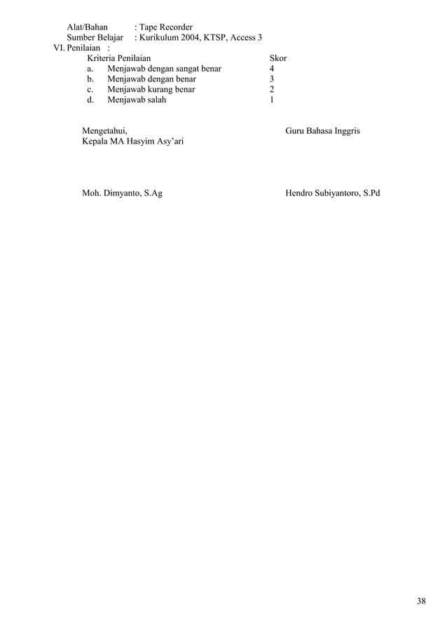 12. rpp monolog procedure | PDF