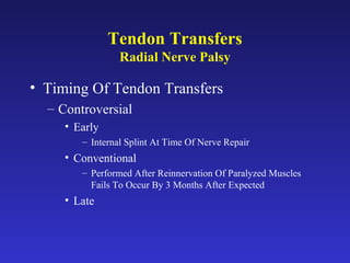 12. tendon transfers | PPT