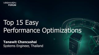 top 15 easy performance optimizations for Veeam | PPTX | Operating Systems | Computer Software ...