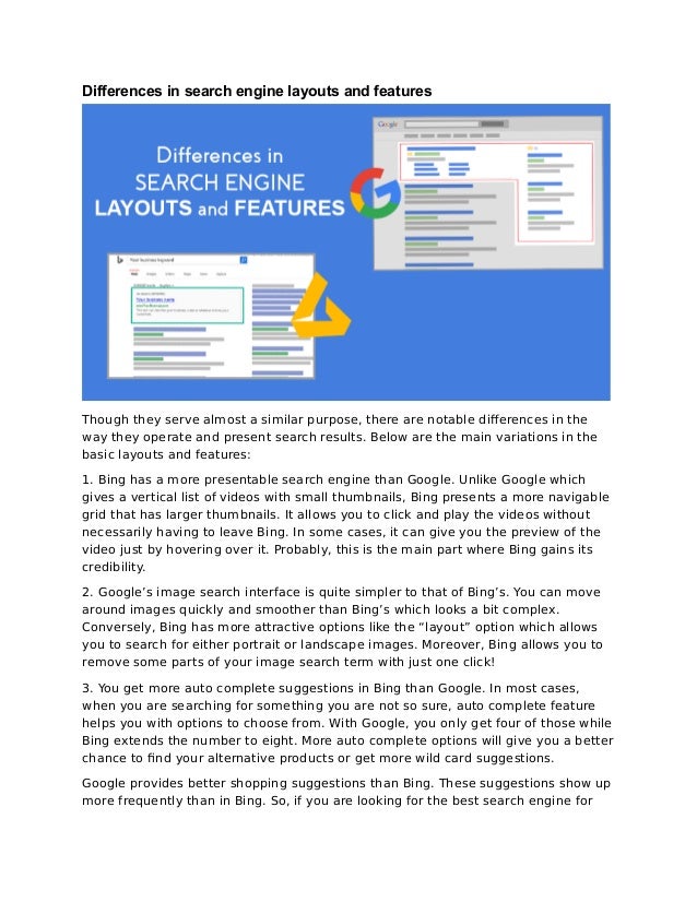 Bing vs Google - which search engine is better