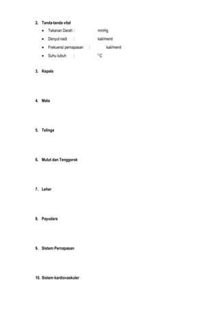 Format Asuhan Keperawatan Gerontik | DOC