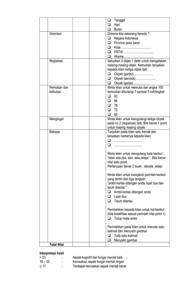 Format Asuhan Keperawatan Gerontik | PDF