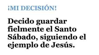 12. Como se debe guardar el sábado; LA FE DE JESÚS | PPTX ...