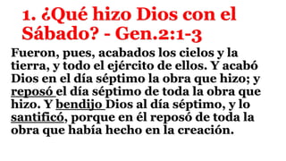 12. Como se debe guardar el sábado; LA FE DE JESÚS | PPTX