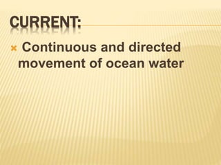 Marine Ocean Current Notes | PPT