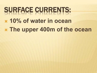 Marine Ocean Current Notes | PPT