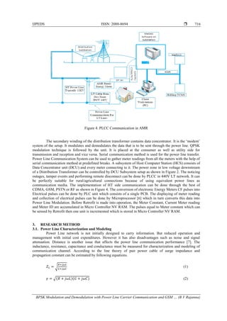 BPSK Modulation and Demodulation with Power Line Carrier Communication and GSM Communication for ...