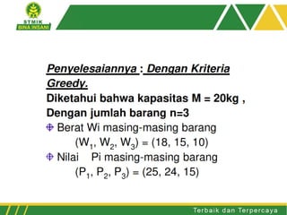 Pertemuan 12 Algoritma Greedy | PDF