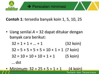 Pertemuan 12 Algoritma Greedy | PDF