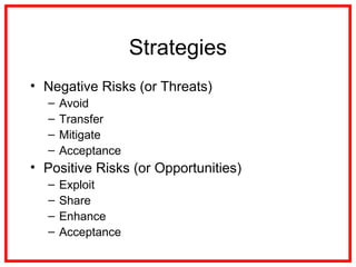 12. Project Risk Management | PPT
