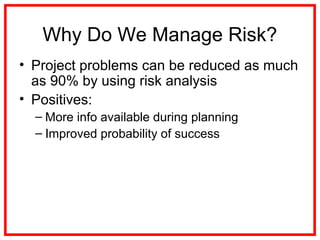 12. Project Risk Management | PPT