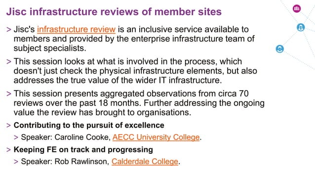 The infrastructure review process and aggregated results, by Rohan ...