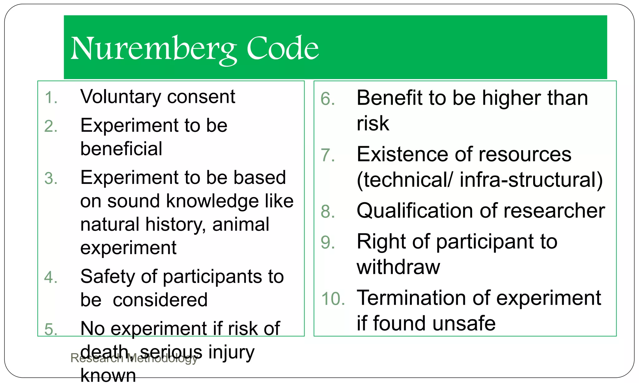 12. ethics in medical research | PPTX