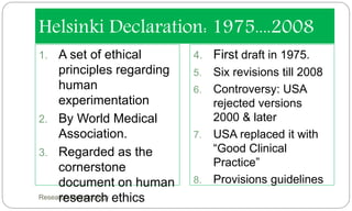 12. ethics in medical research | PPTX