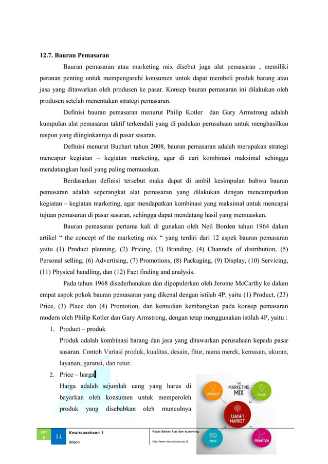 minggu 12 manajemen pemasaran | PDF