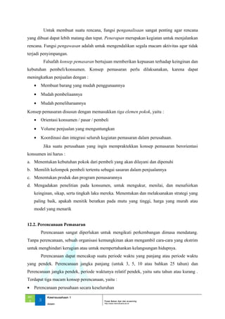 minggu 12 manajemen pemasaran | DOC