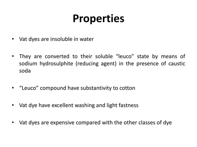 Vat dye | PPTX