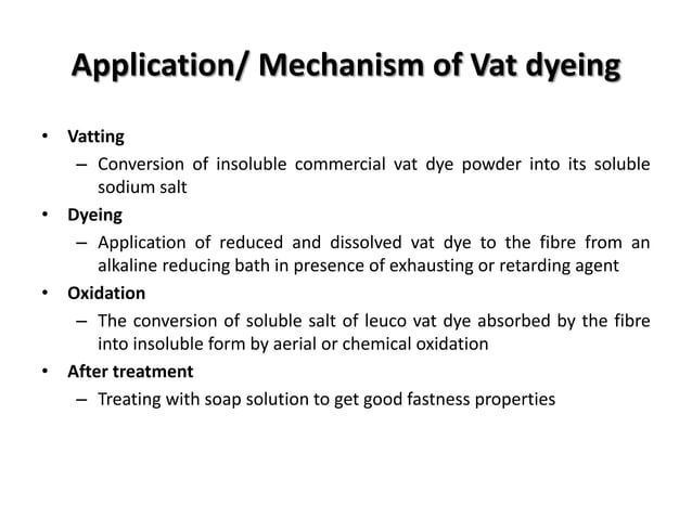 Vat dye | PPTX