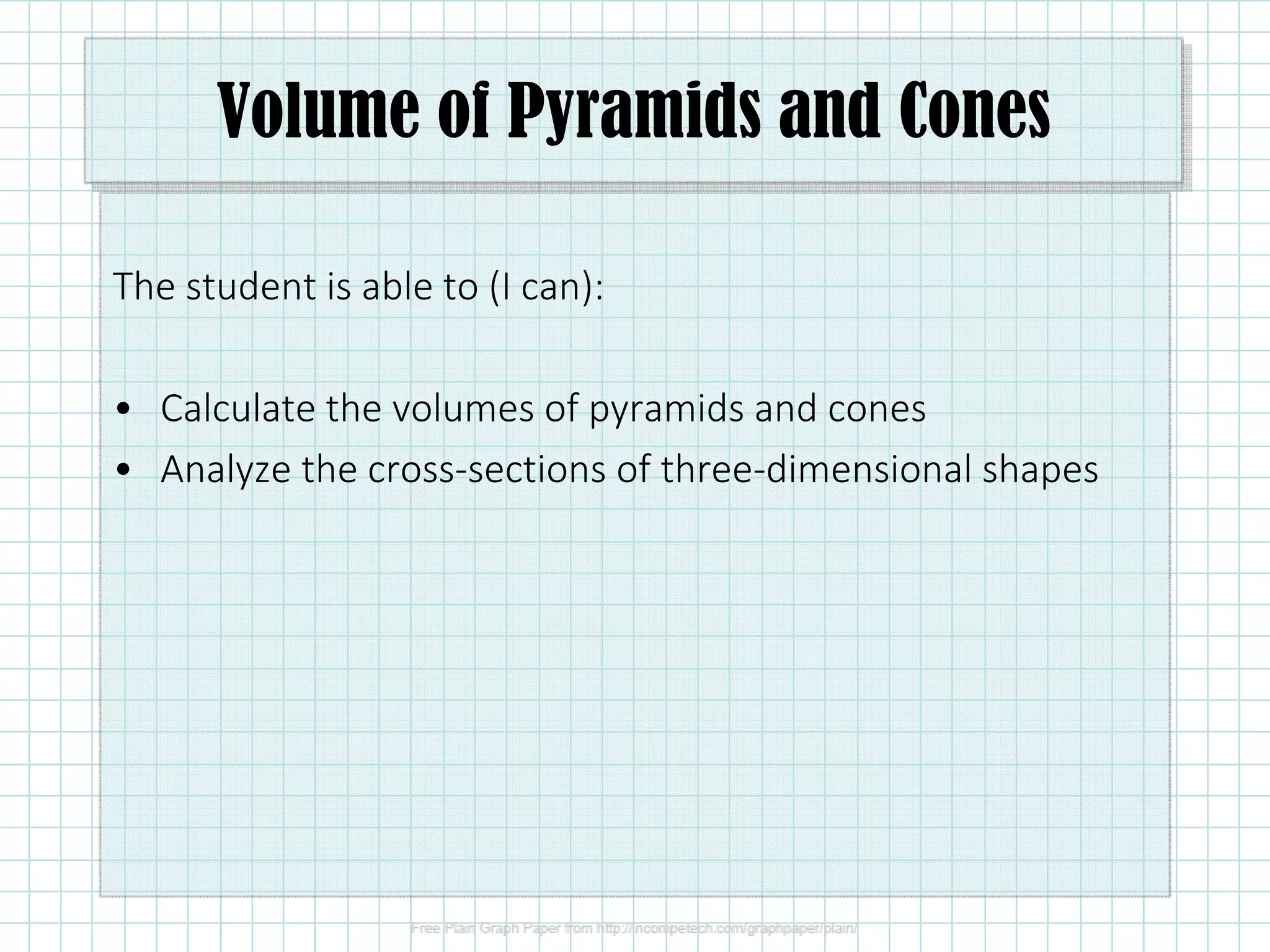 12.2 Volume of Pyramids and Cones | PDF