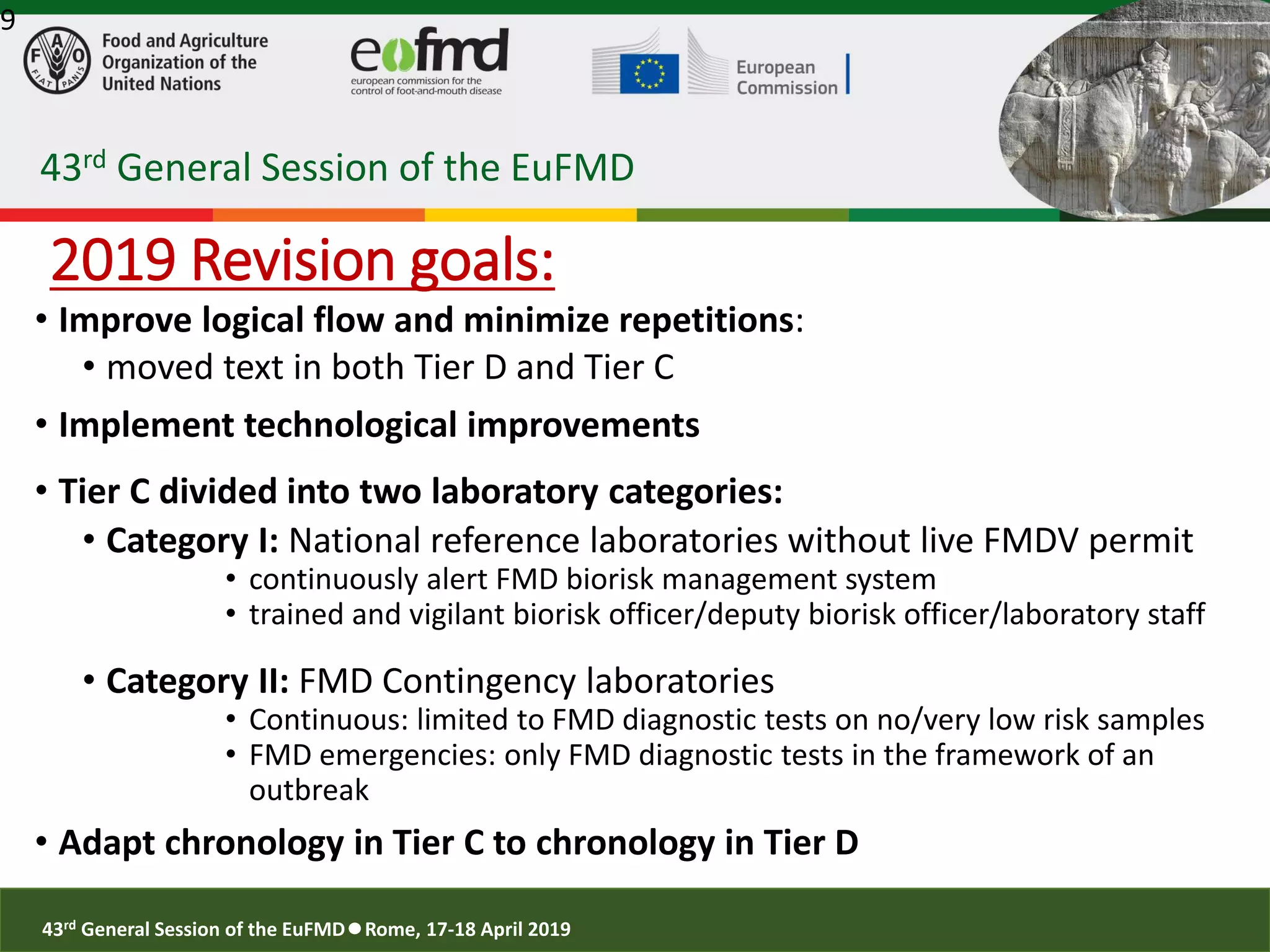 GS43_12. EuFMD minimum biorisk management standard | PPT