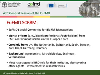 GS43_12. EuFMD minimum biorisk management standard | PPT
