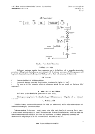 Design and Modification of a 4 Stroke Bike using Gobar Gas | PDF