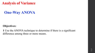One way AVOVA | PPT