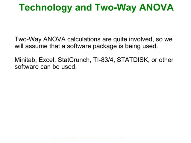 Two Way ANOVA | PPT