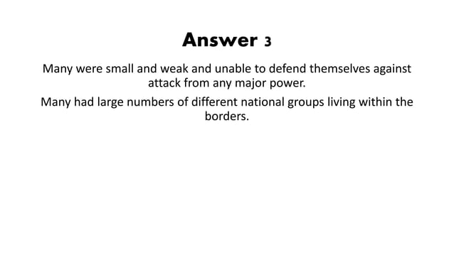 REVISION IGCSE CAMBRIDGE HISTORY: NATIONAL SELF-DETERMINATION | PPT REVISION IGCSE CAMBRIDGE HISTORY: NATIONAL SELF-DETERMINATION | PPT