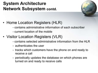 Global System For Mobile Communication by Ummer &Maroof | PPT