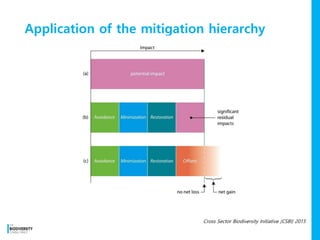 Mitigation Hierarchy and marine biodiversity impacts | PPT