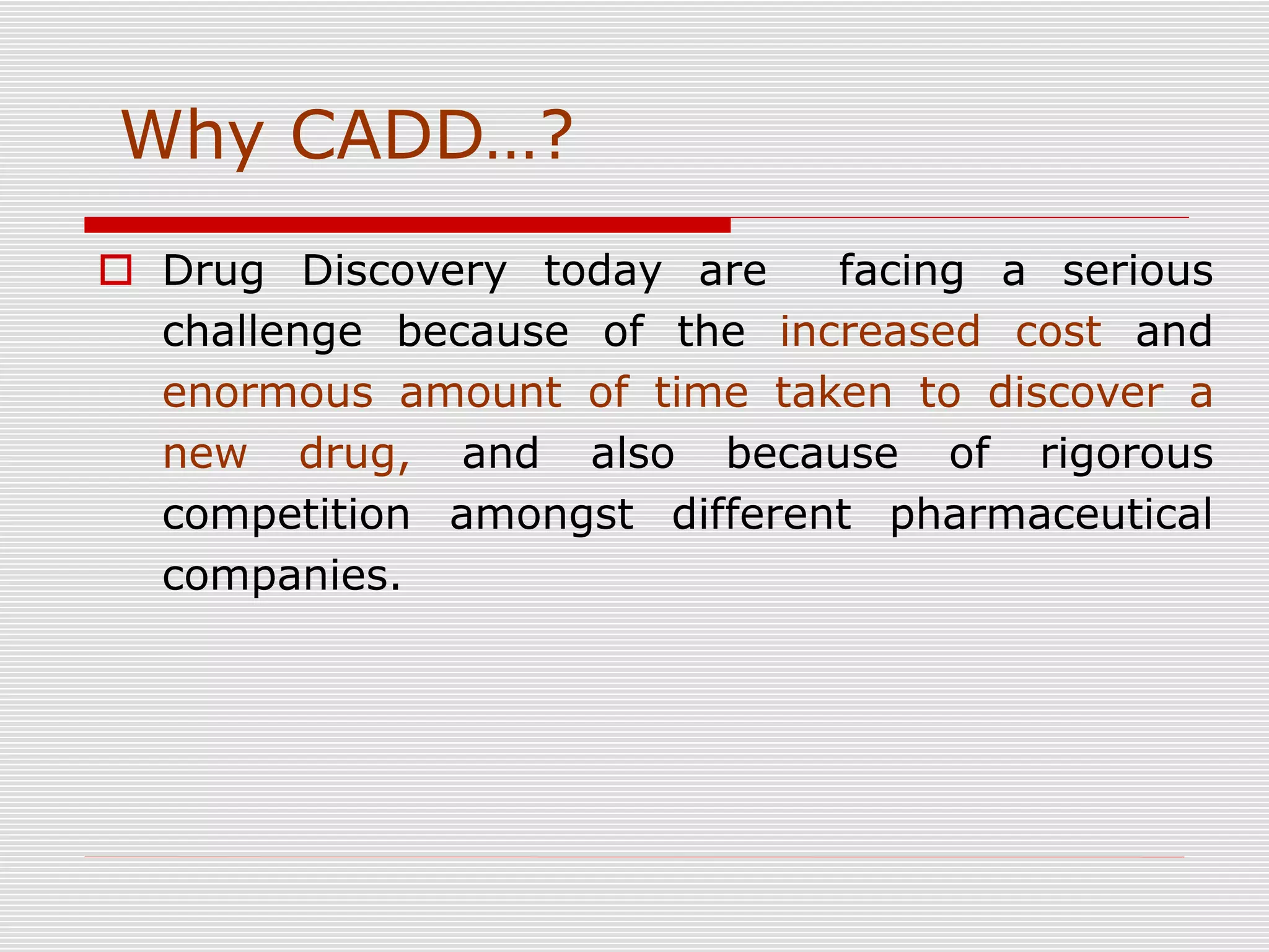 Cadd and molecular modeling for M.Pharm | PPT