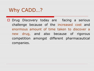 Cadd and molecular modeling for M.Pharm | PPT