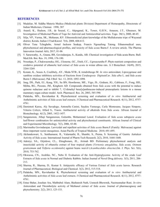 In vitro Antihistaminic Activity of hydro-alcoholic extract of Sida ...