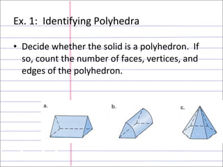 12.1 exploring solids | PPT
