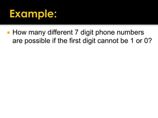 12.1 fundamental counting principle and permutations | PPTX