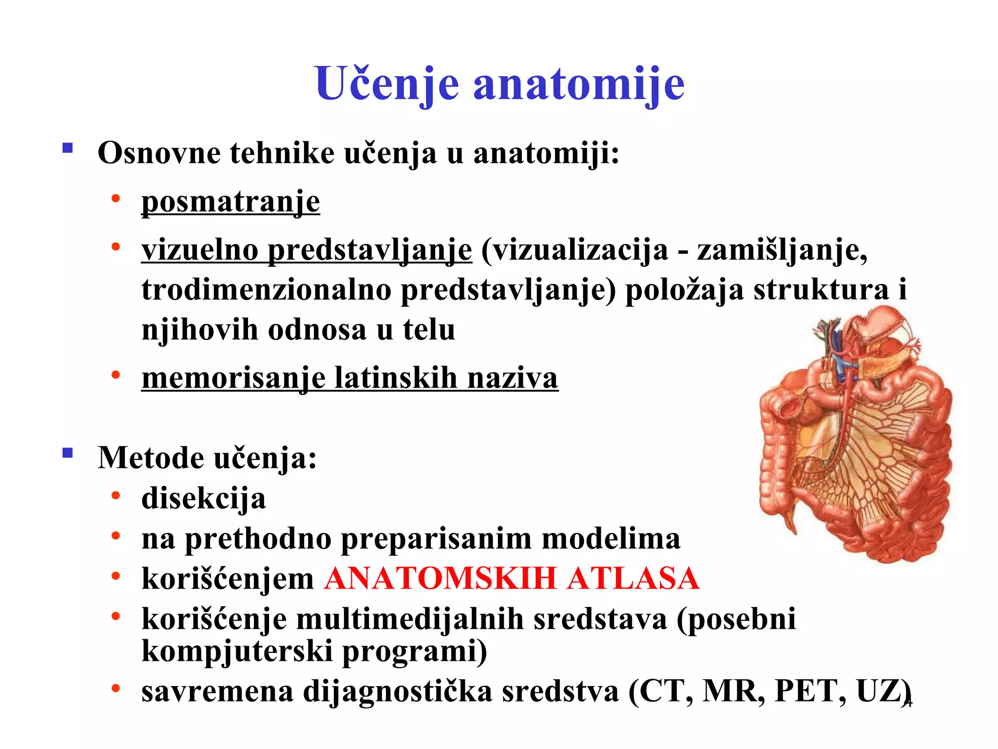 Anatomija uvod (1) | PPT