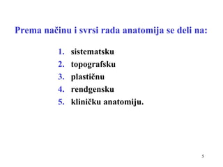 Anatomija uvod (1) | PPT