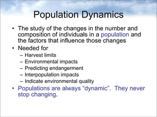 Population Dynamics | PPT