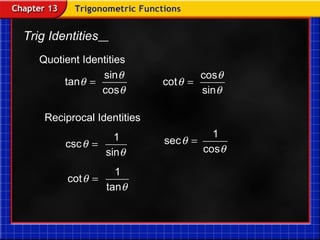 12.1 simplifying trig expressions | PPT