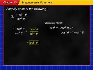 12.1 simplifying trig expressions | PPT