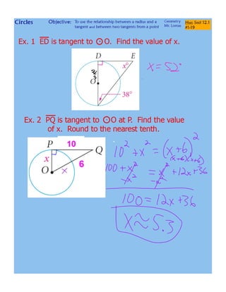 12 1 tangent lines | PDF