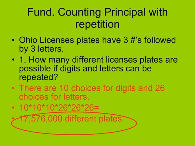 12 1 The Fundamental Counting Principal & Permutations | PPT