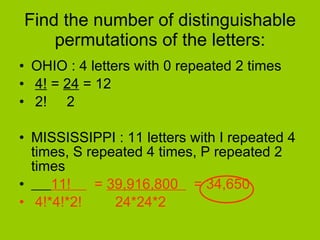 12 1 The Fundamental Counting Principal & Permutations | PPT