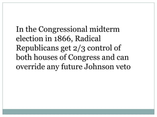 The Politics of Reconstruction | PPTX