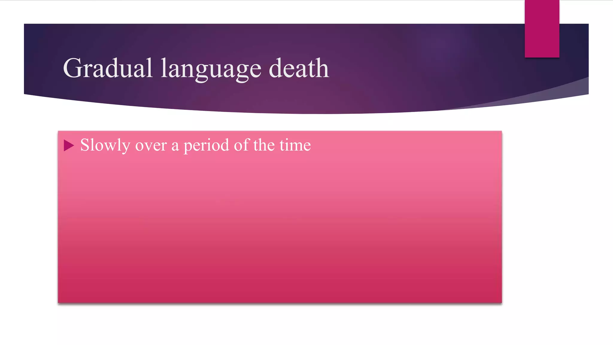 language death | PPTX