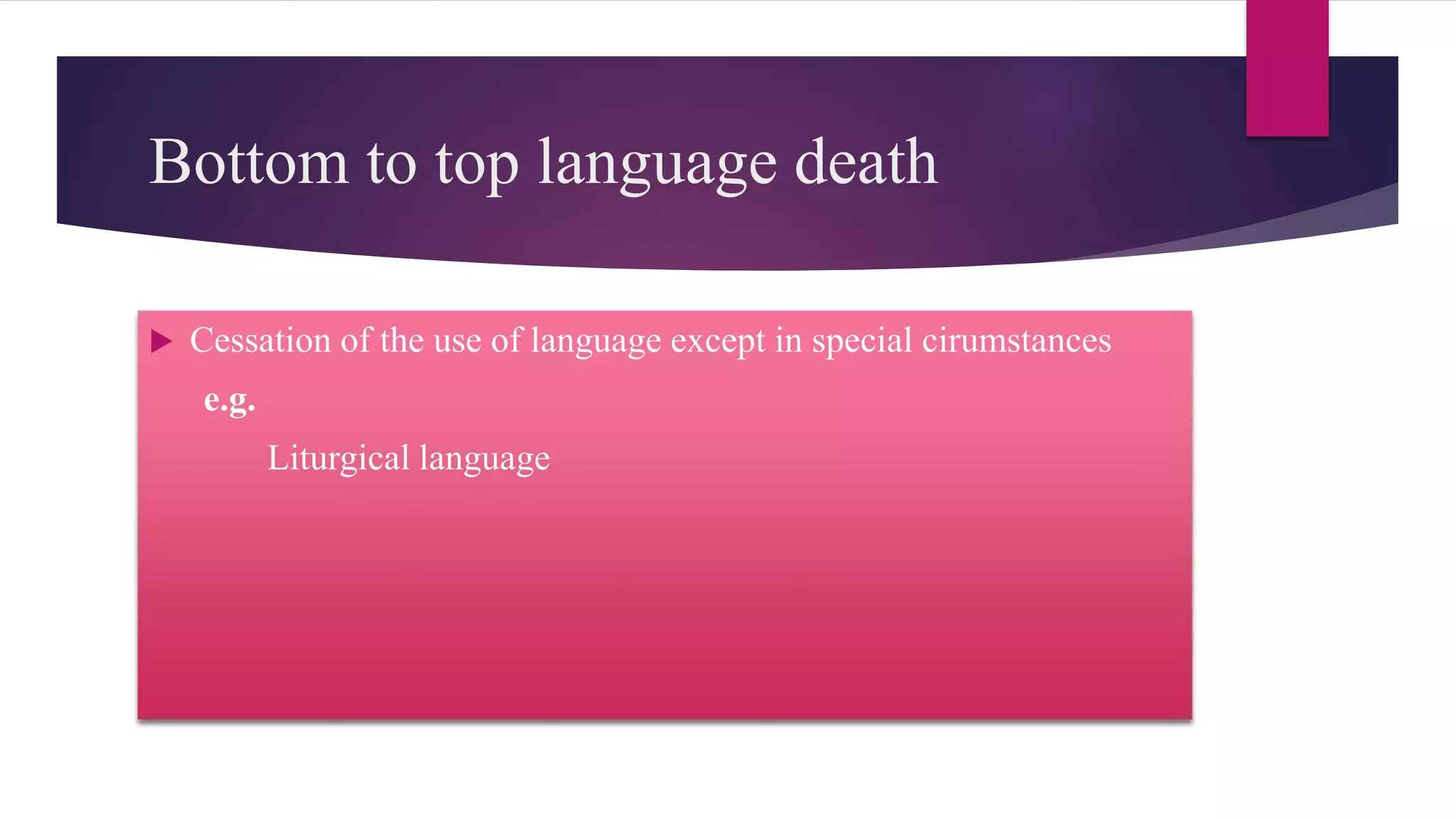 language death | PPTX