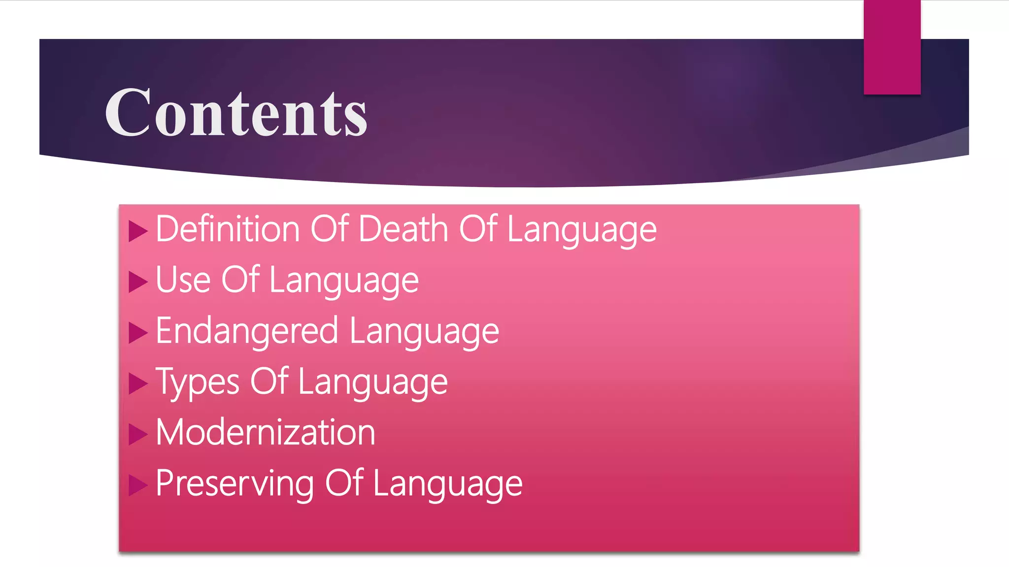 language death | PPTX