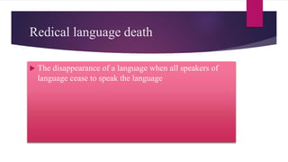 language death | PPTX